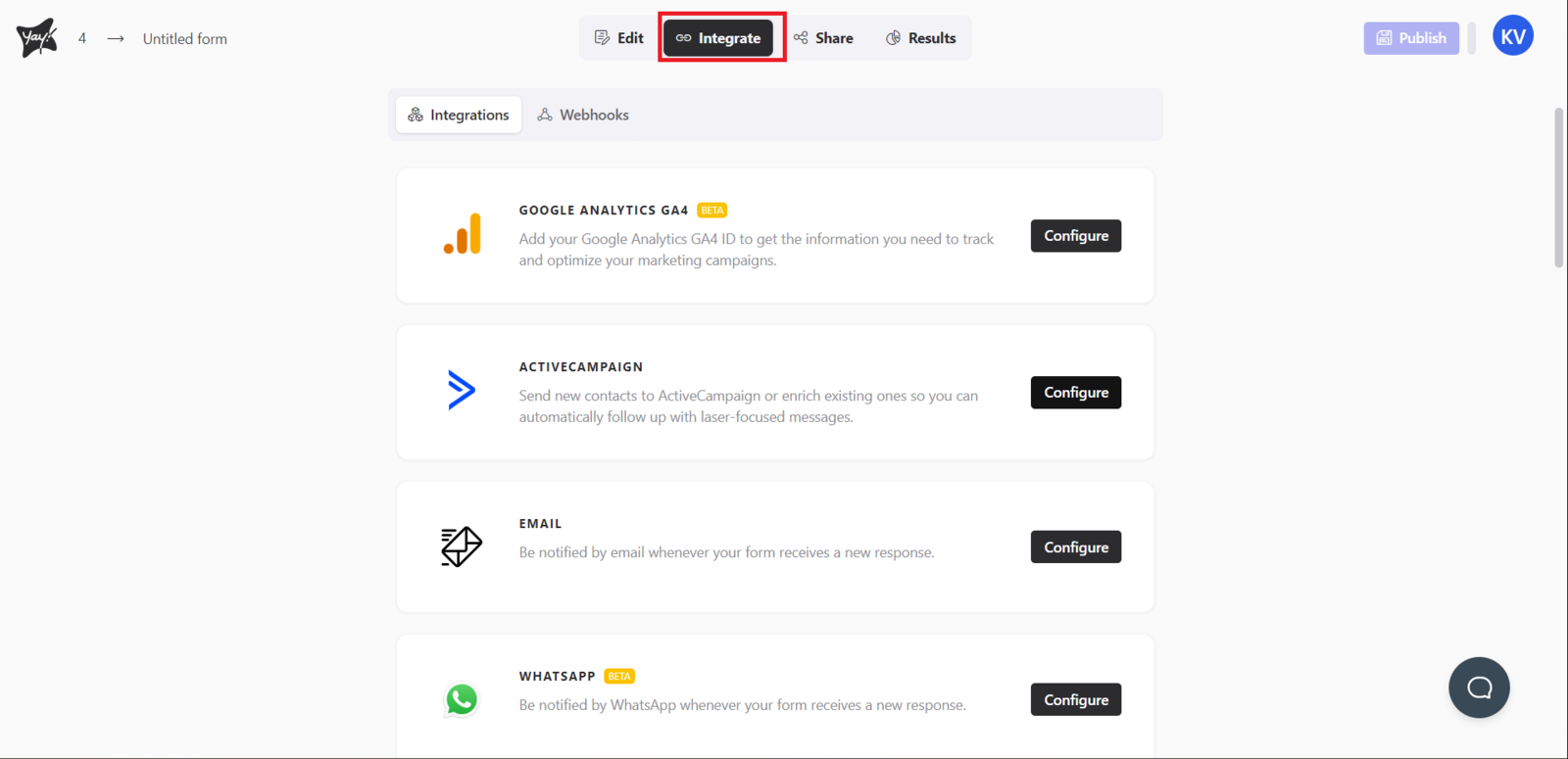 Cómo integrar Yay! Forms con Gmail a través de Make | Yay! Forms