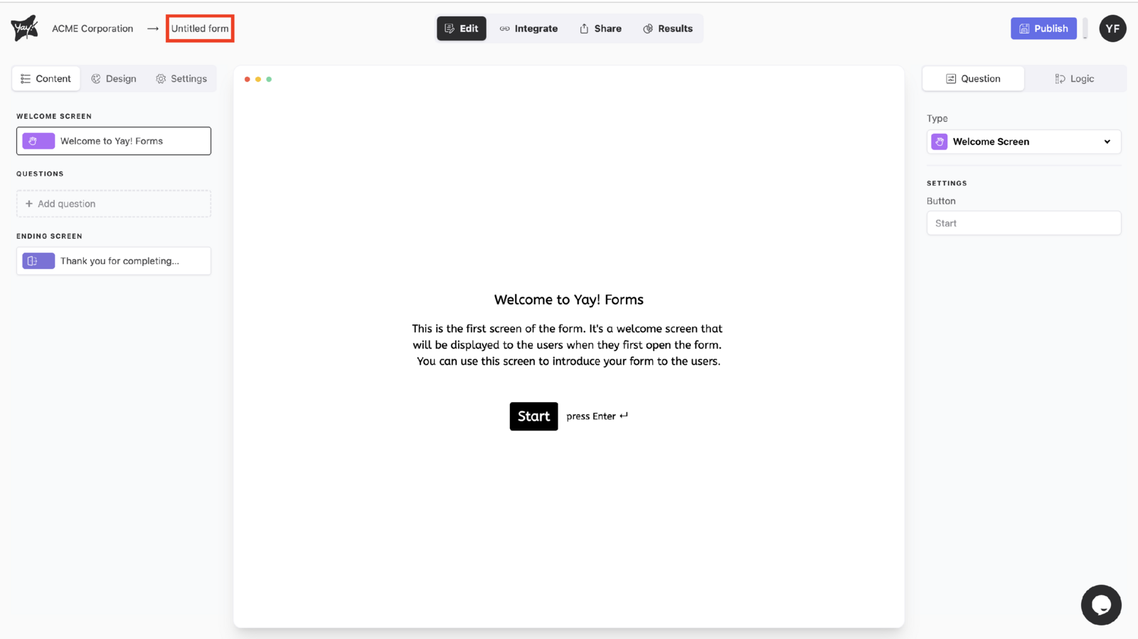 Cómo crear un formulario en Yay! Forms | Yay! Forms